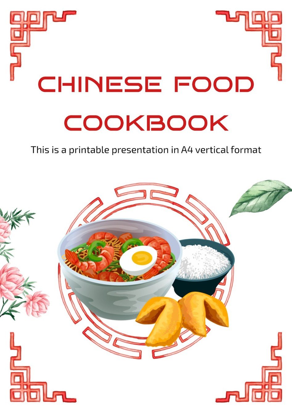 Chinese Food Cookbook | Google Slides & PowerPoint
