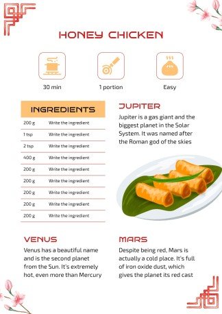 Chinese Food Cookbook | Google Slides & PowerPoint