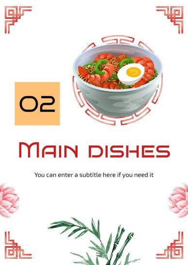 Chinese Food Cookbook | Google Slides & PowerPoint