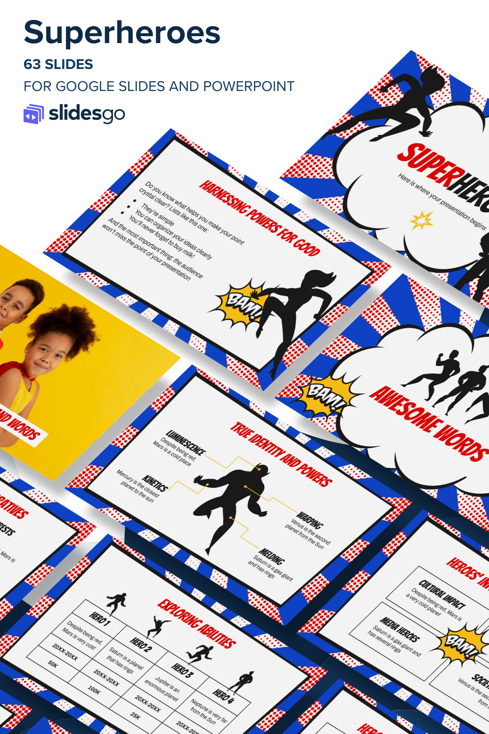 Superheroes | Google Slides theme & PowerPoint template