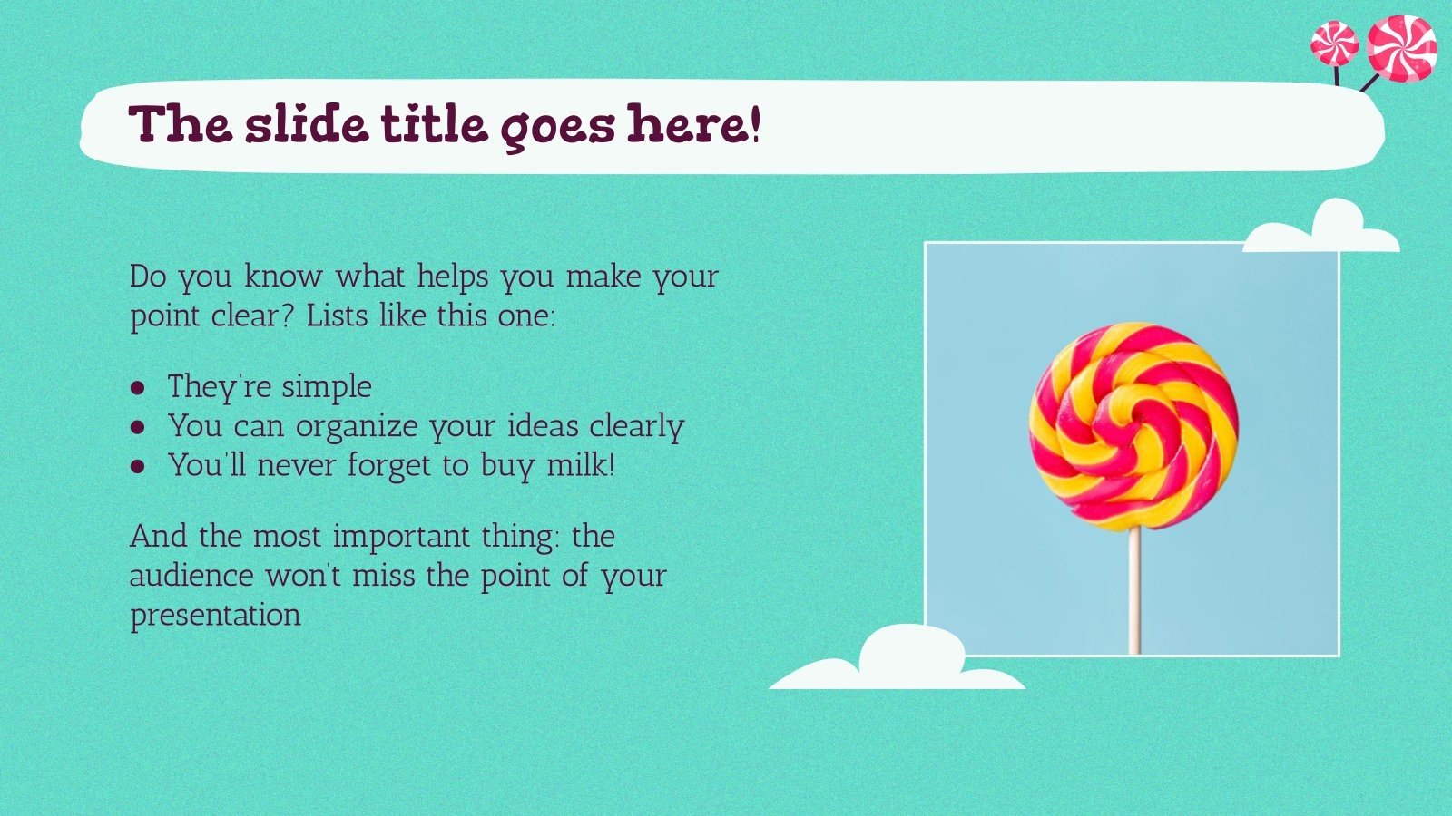 Candy Paradise Style Minitheme | Google Slides & PowerPoint