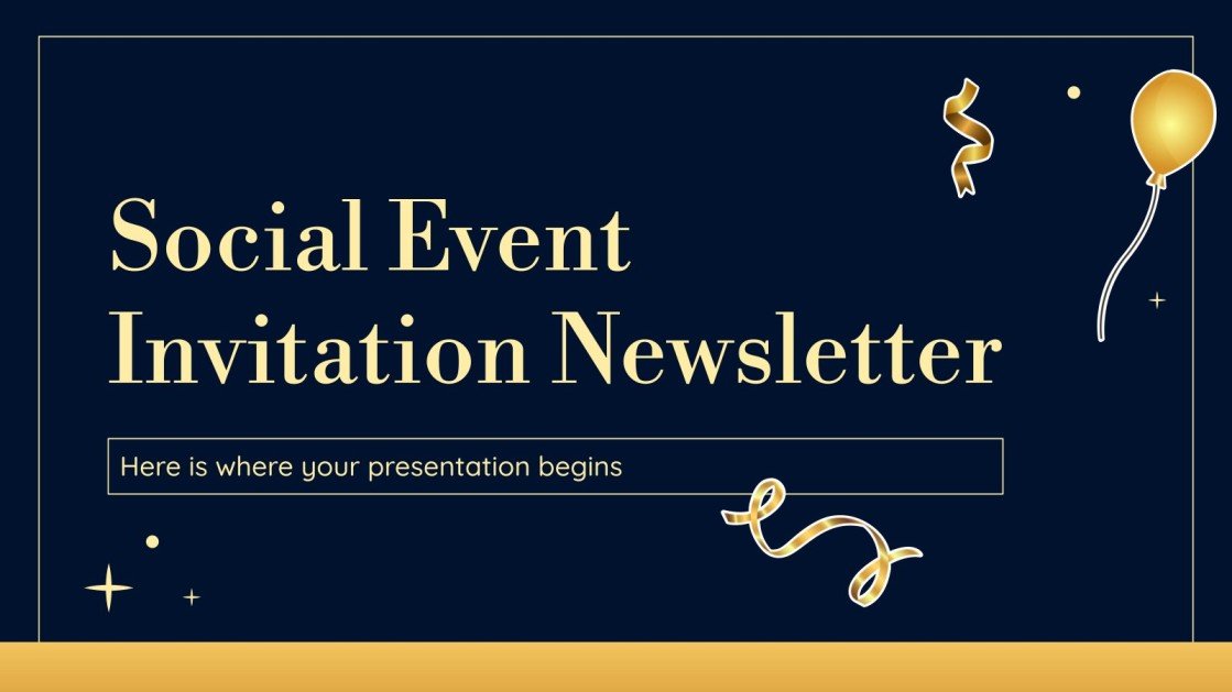 Social Event Invitation Newsletter