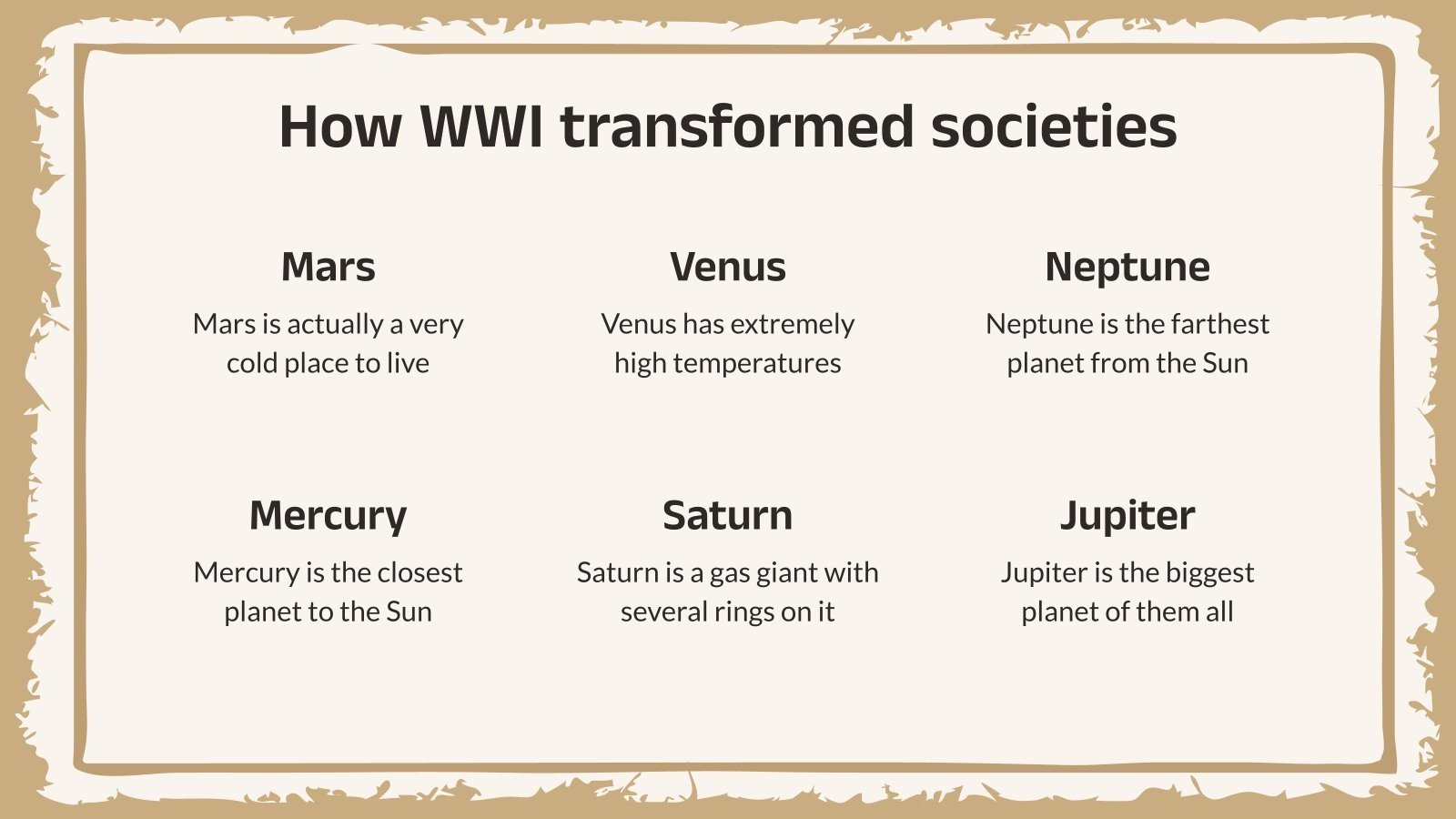 World War I and the Interwar Period - History - 12th grade
