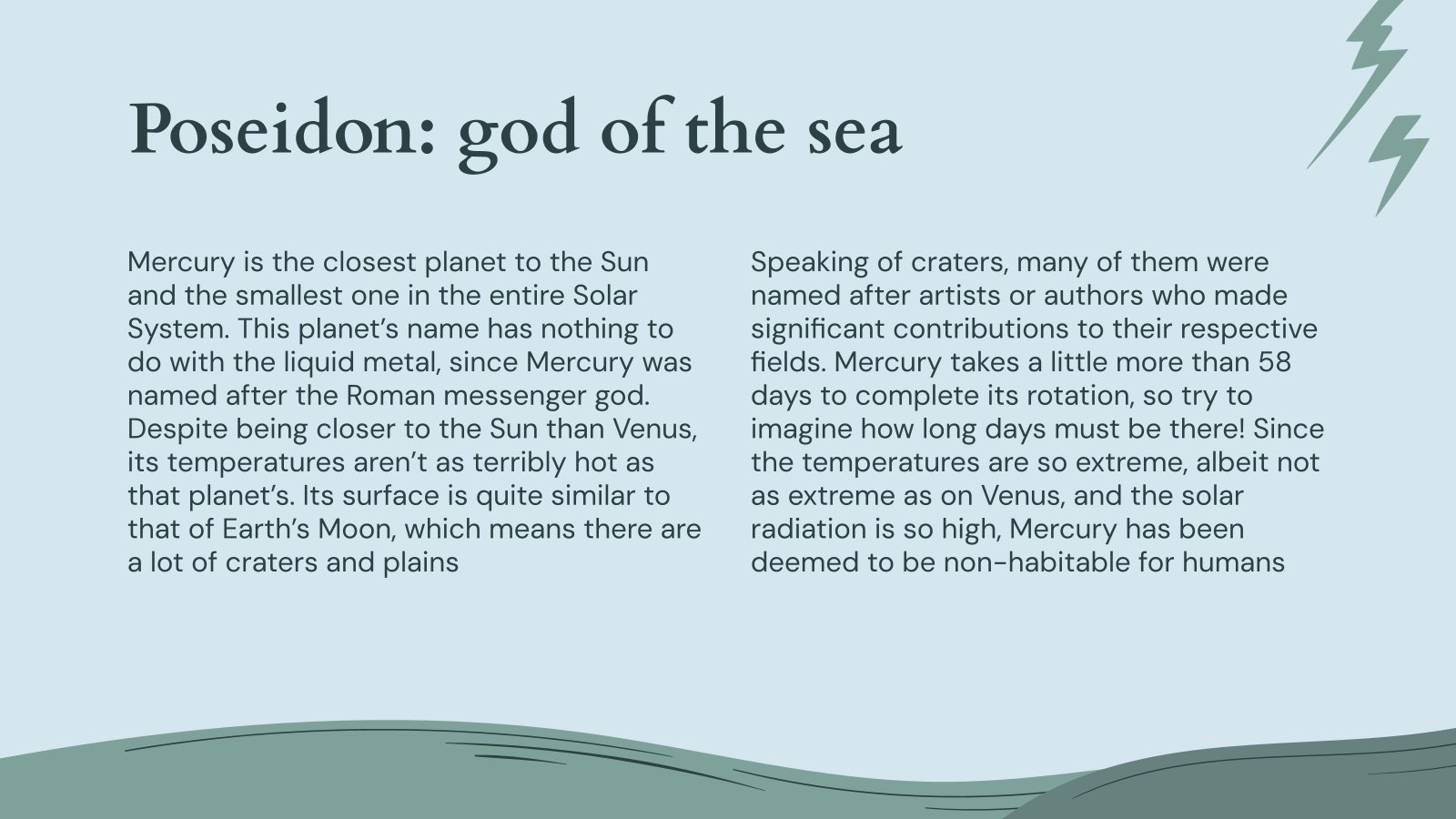 Greek God: Poseidon | Google Slides & PowerPoint