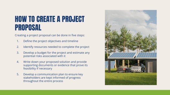 Solar Photovoltaic Plant Project Proposal