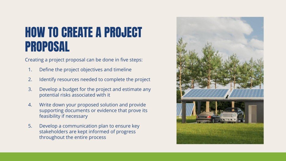 Solar Photovoltaic Plant Project Proposal