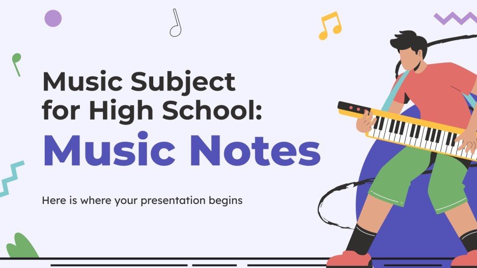 Music Subject: Music Notes | Google Slides & PowerPoint