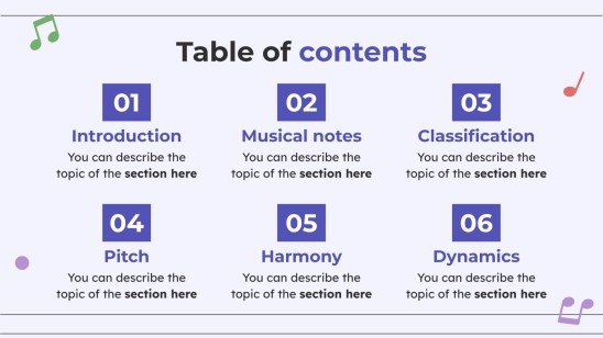 Music Subject: Music Notes | Google Slides & PowerPoint