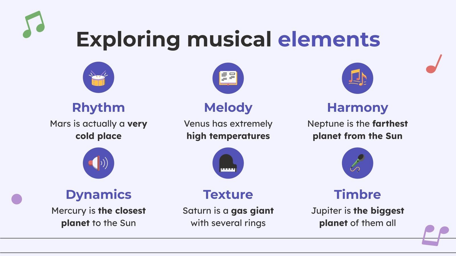 Music Subject: Music Notes | Google Slides & PowerPoint