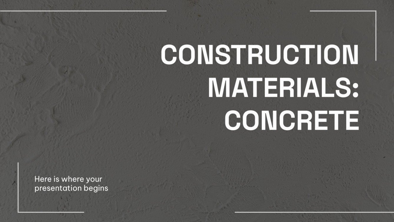 Construction Materials: Concrete | Google Slides & PPT