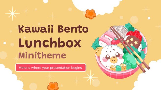Kawaii Bento Lunchbox Minitheme | Google Slides & PPT