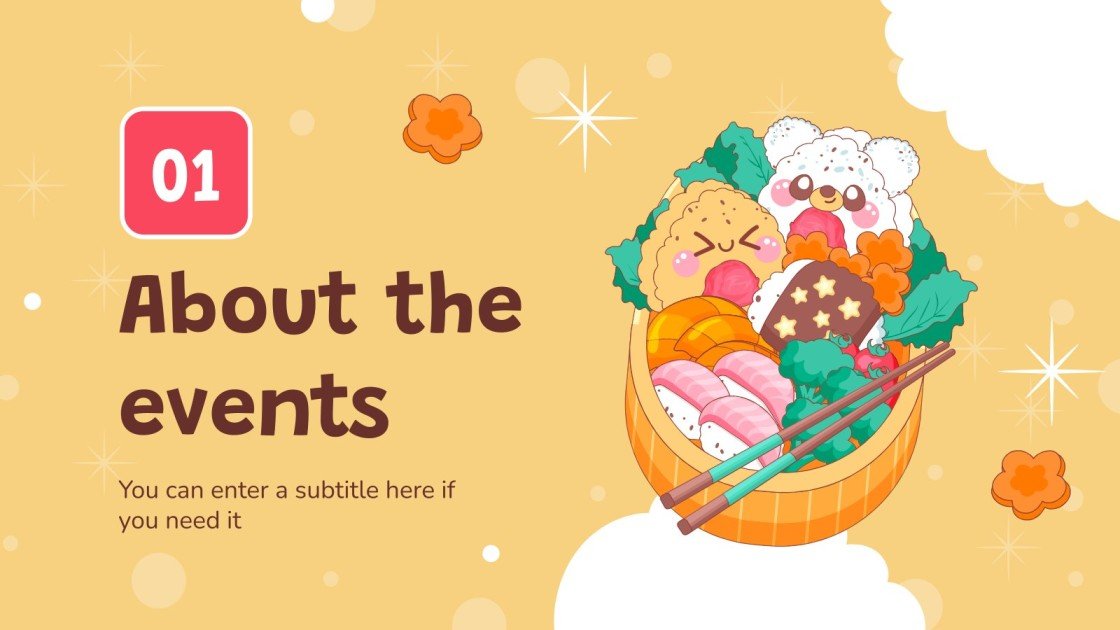 Kawaii Bento Lunchbox Minitheme | Google Slides & PPT