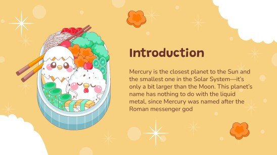 Kawaii Bento Lunchbox Minitheme | Google Slides & PPT