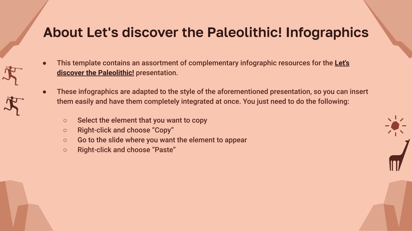 Let's Discover the Paleolithic! Infographics | Google Slides