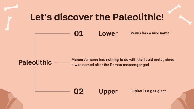 Let's Discover the Paleolithic! Infographics | Google Slides