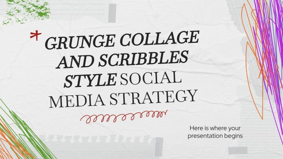 Grunge Collage and Scribbles Style Social Media Strategy