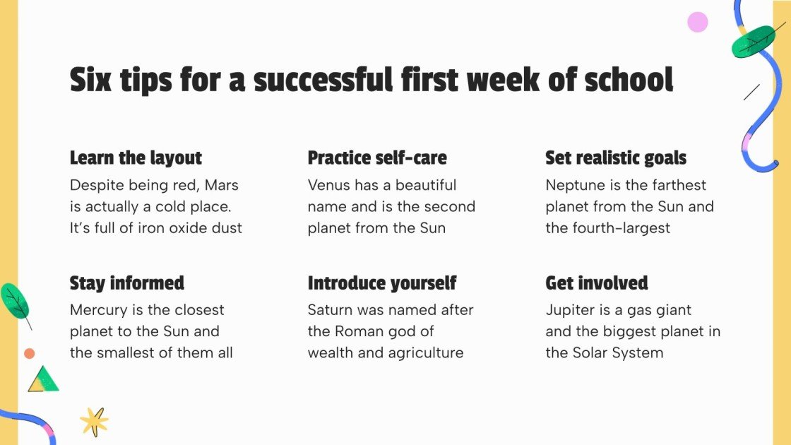 First Week of School | Google Slides & PowerPoint template