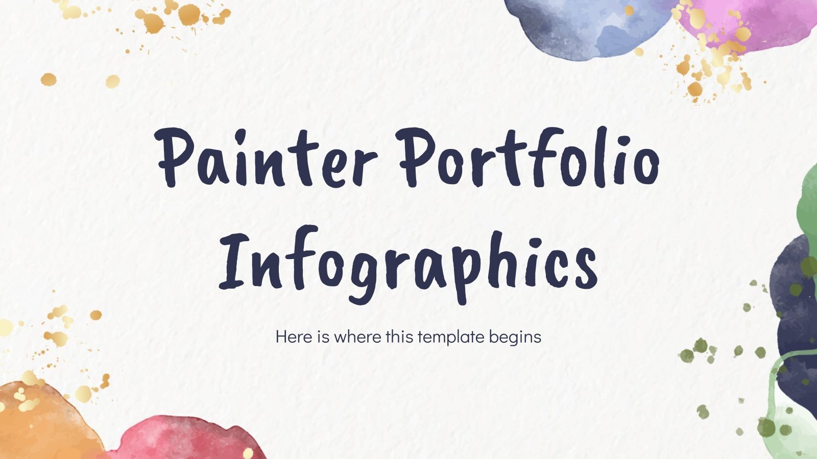 Painter Portfolio Infographics | Google Slides y PPT