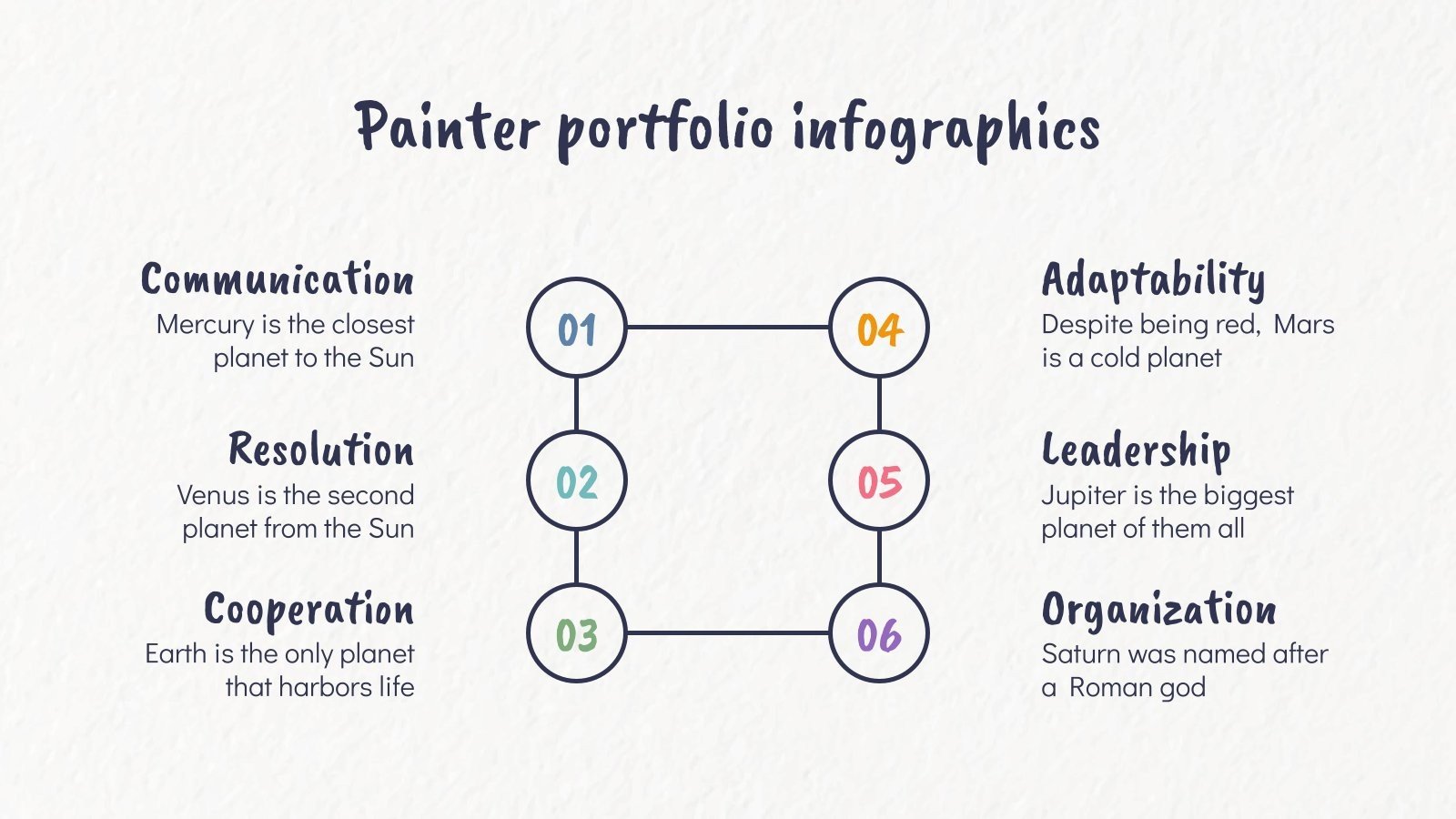 Painter Portfolio Infographics | Google Slides y PPT