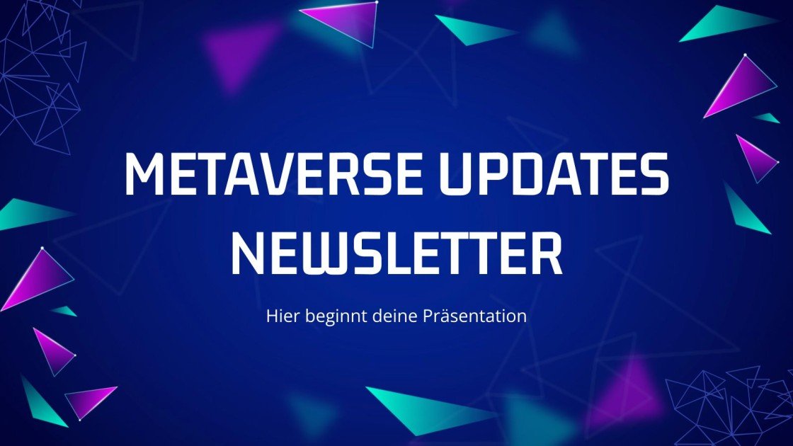 Metaverse Updates Newsletter | Google Slides & PPT