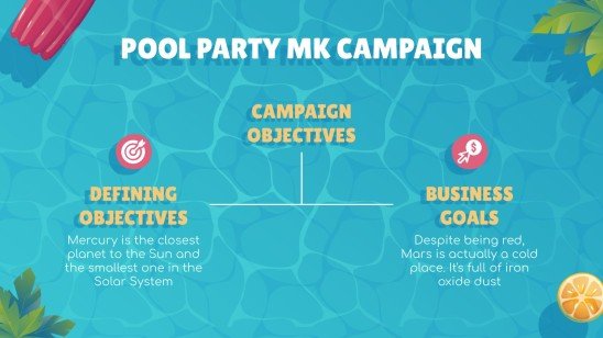 Pool Party MK Campaign Infographics | Google Slides & PPT