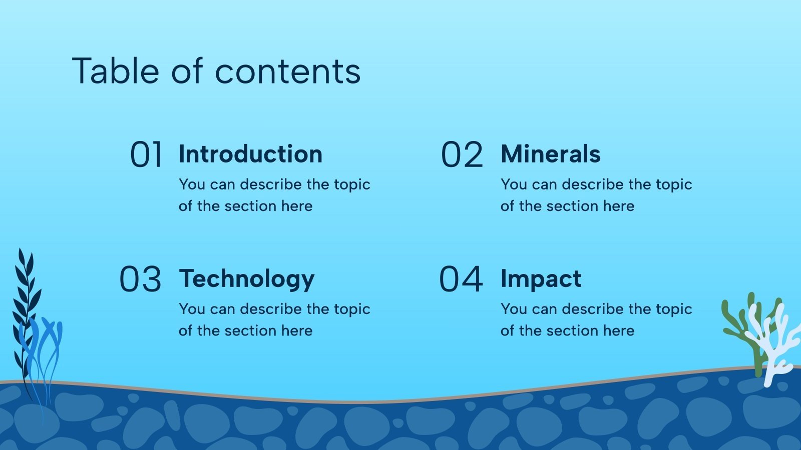 Marine Biology: Deep Ocean Mineral Resources | Google Slides