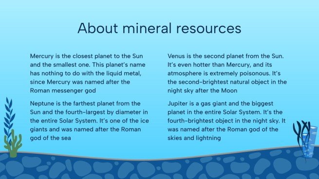 Marine Biology: Deep Ocean Mineral Resources | Google Slides