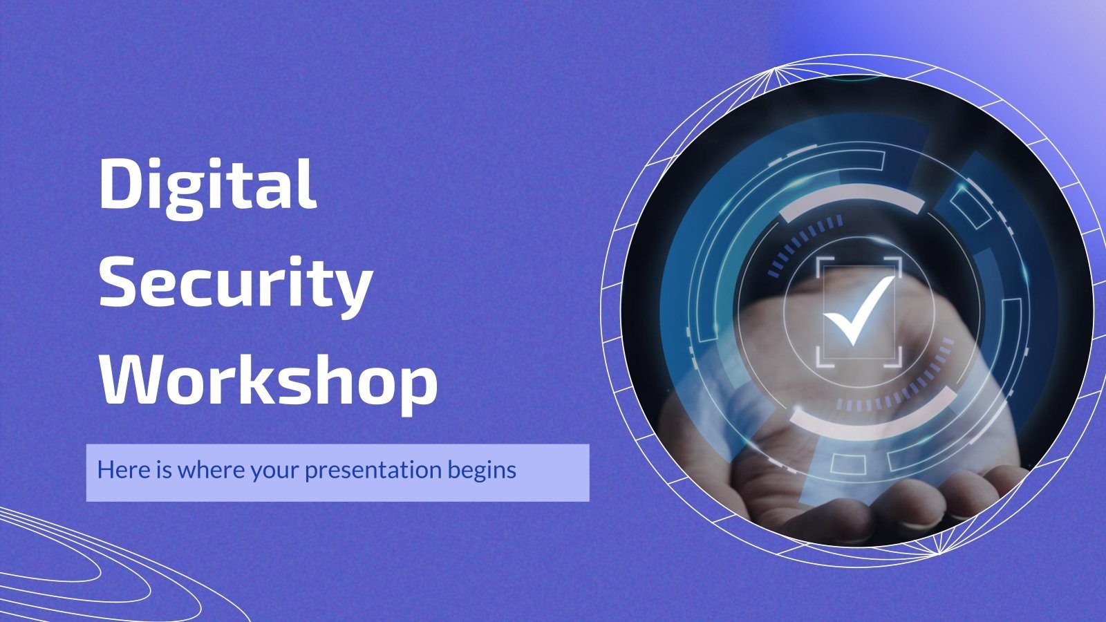 Digital Security Workshop | Google Slides & PowerPoint