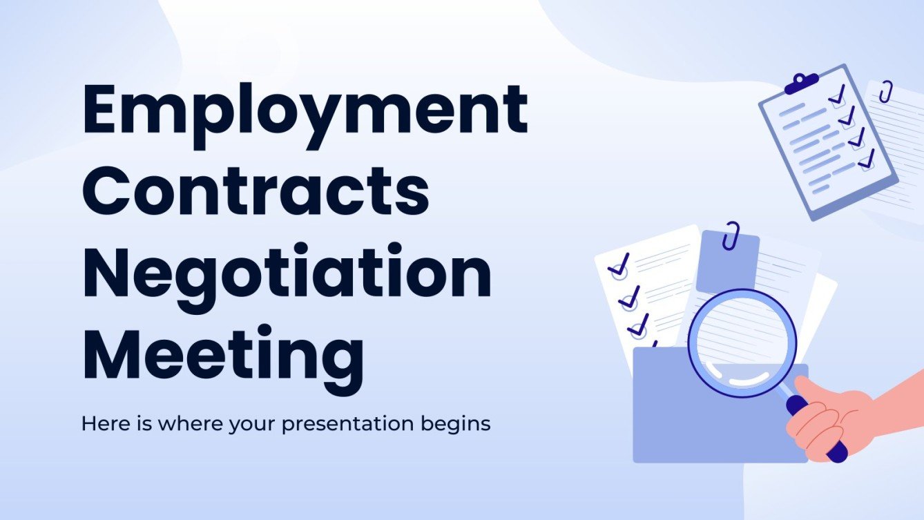 Employment Contracts Negotiation Meeting | Google Slides