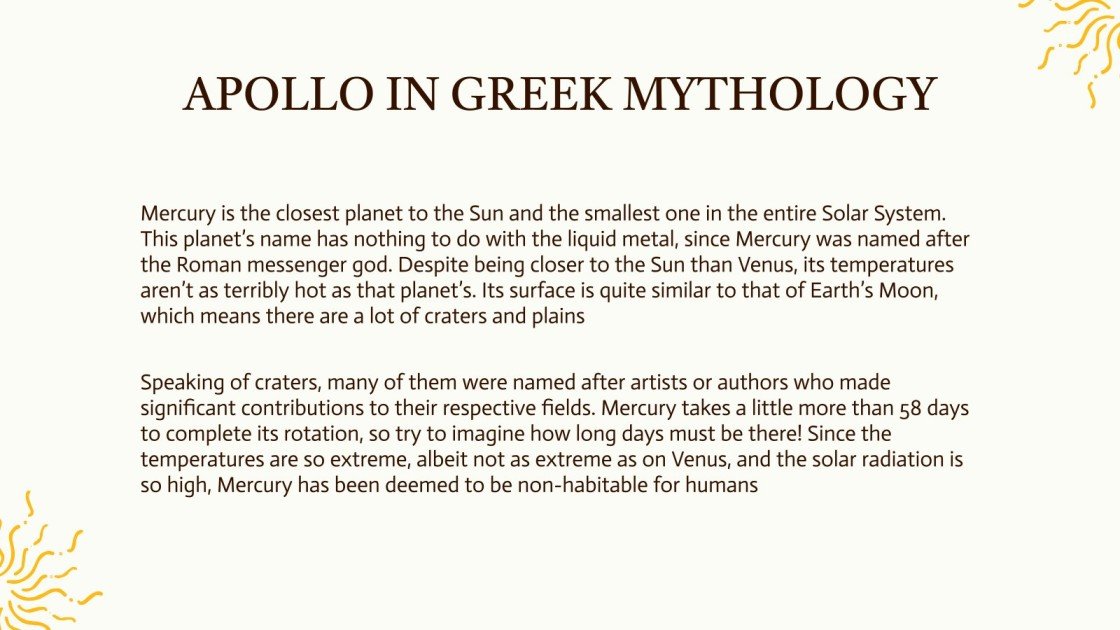 Greek God: Apollo | Google Slides & PowerPoint template