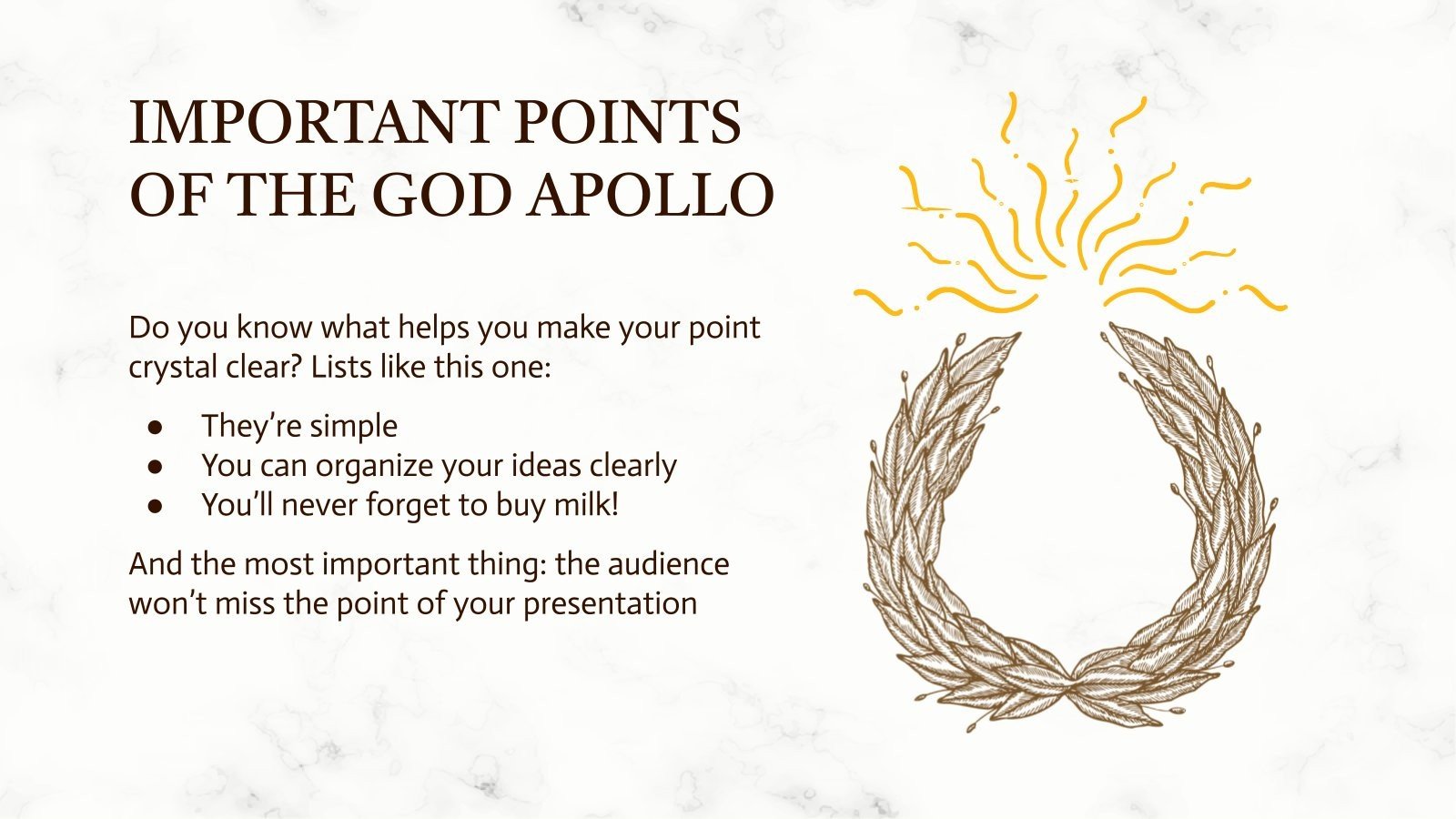 Greek God: Apollo | Google Slides & PowerPoint template