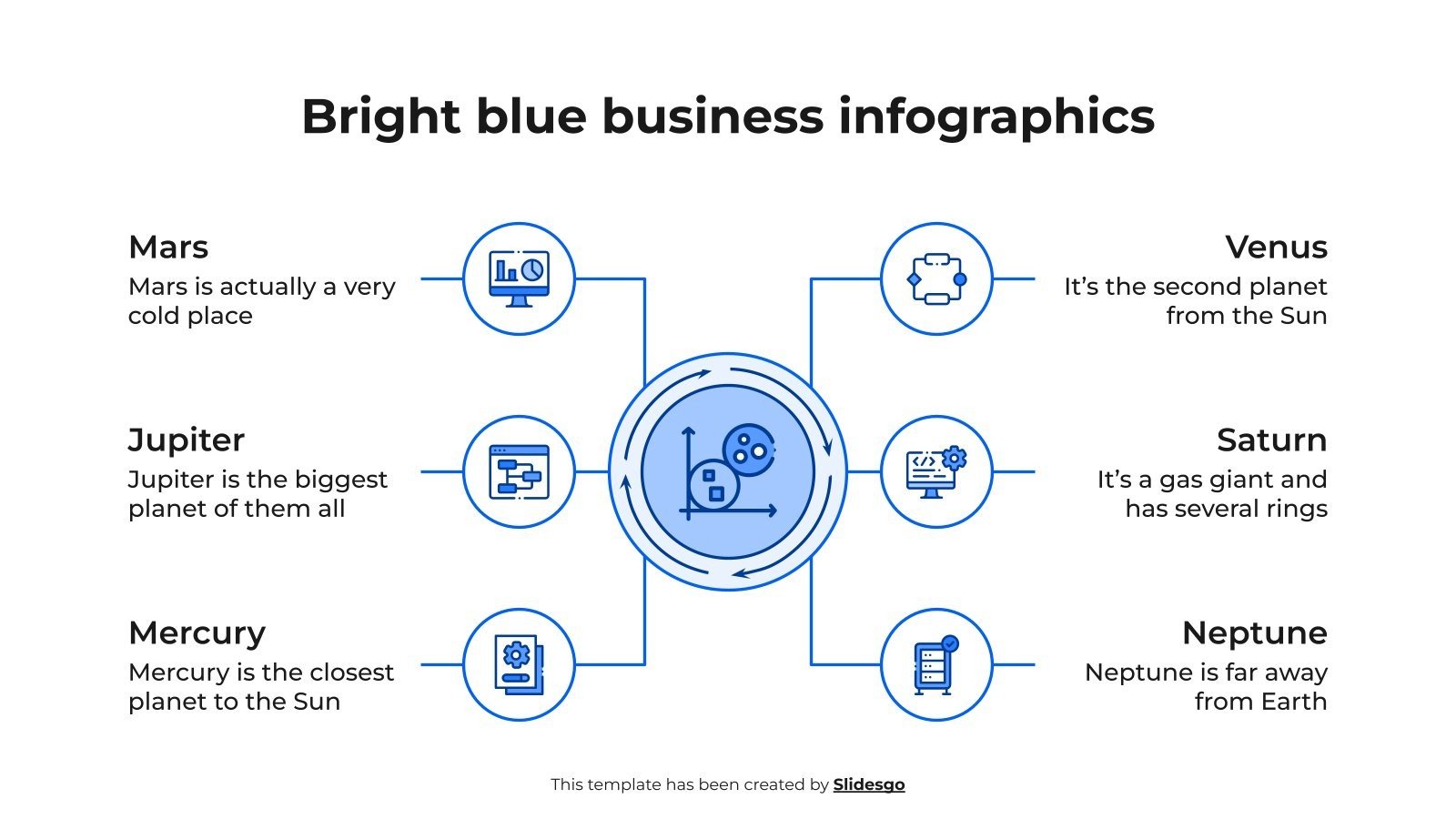 Bright Blue Business Infographics | Google Slides & PPT