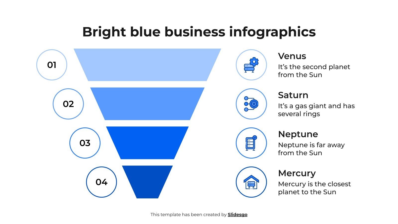 Bright Blue Business Infographics | Google Slides & PPT