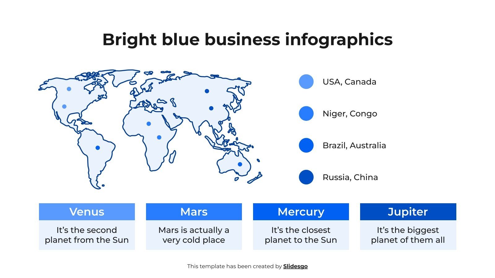Bright Blue Business Infographics | Google Slides & PPT