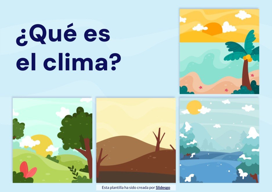 ¿Qué es el clima? | Tema de Google Slides y PowerPoint