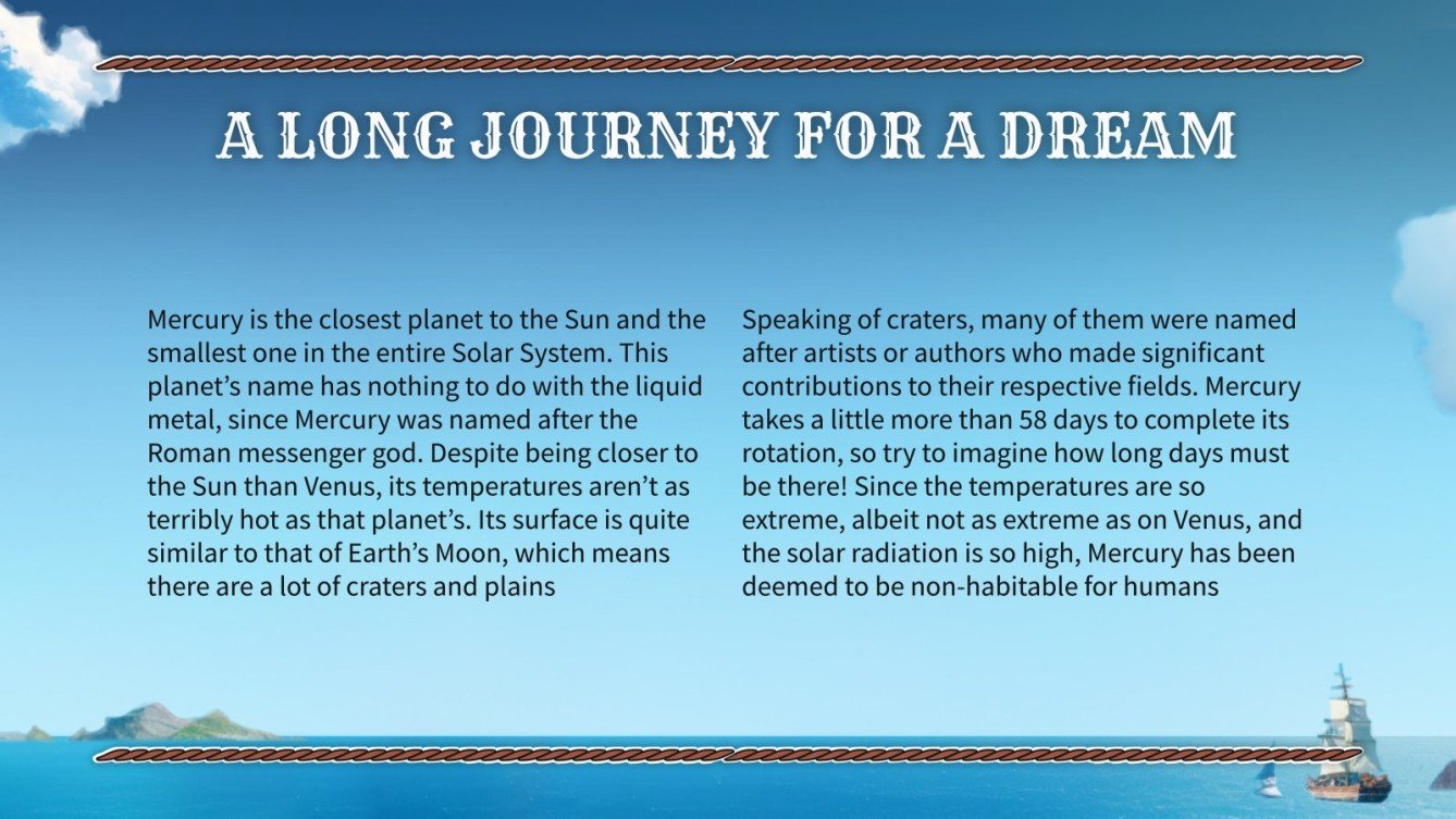 A Pirate's Dream | Google Slides & PowerPoint template