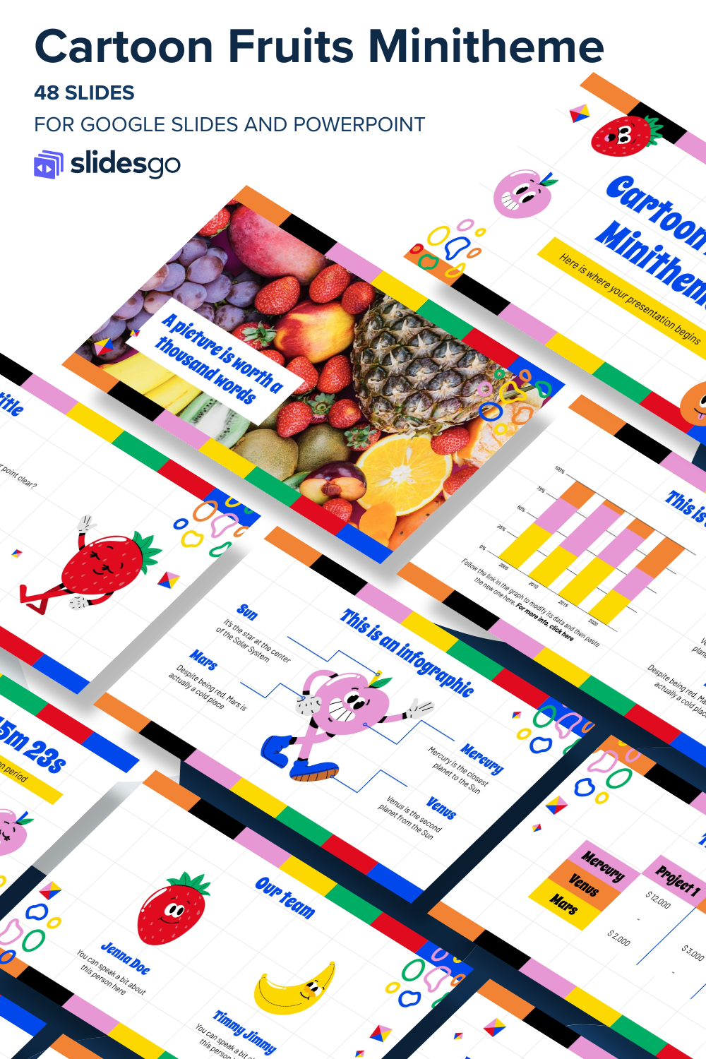 Cartoon Fruits Minitheme | Google Slides & PowerPoint