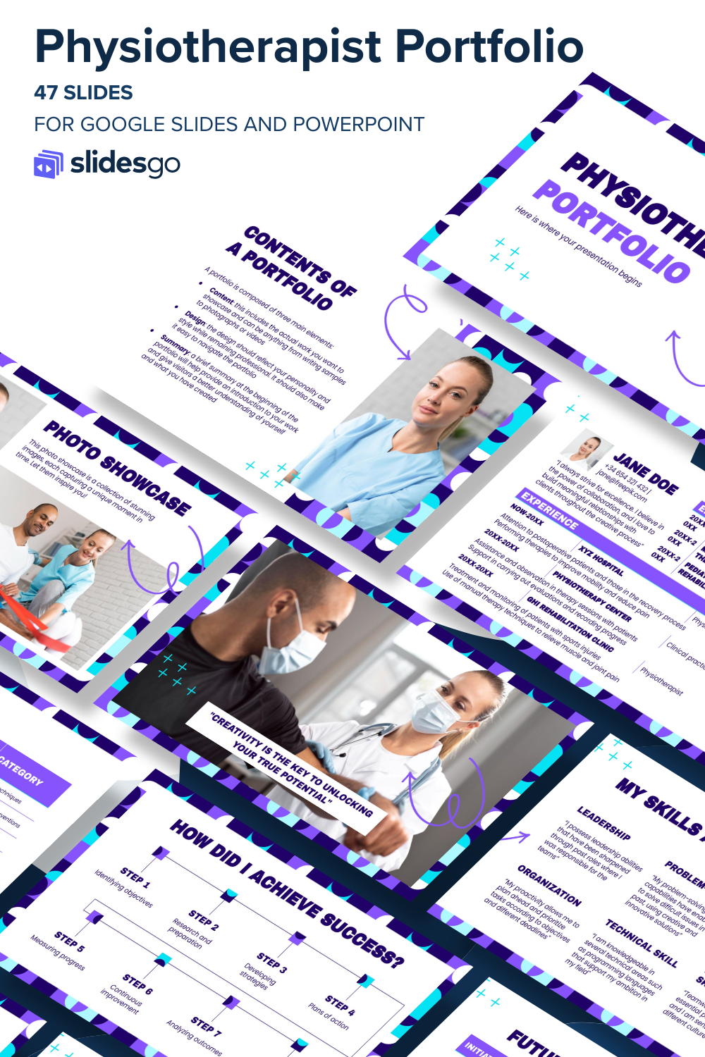 Physiotherapist Portfolio | Google Slides & PowerPoint