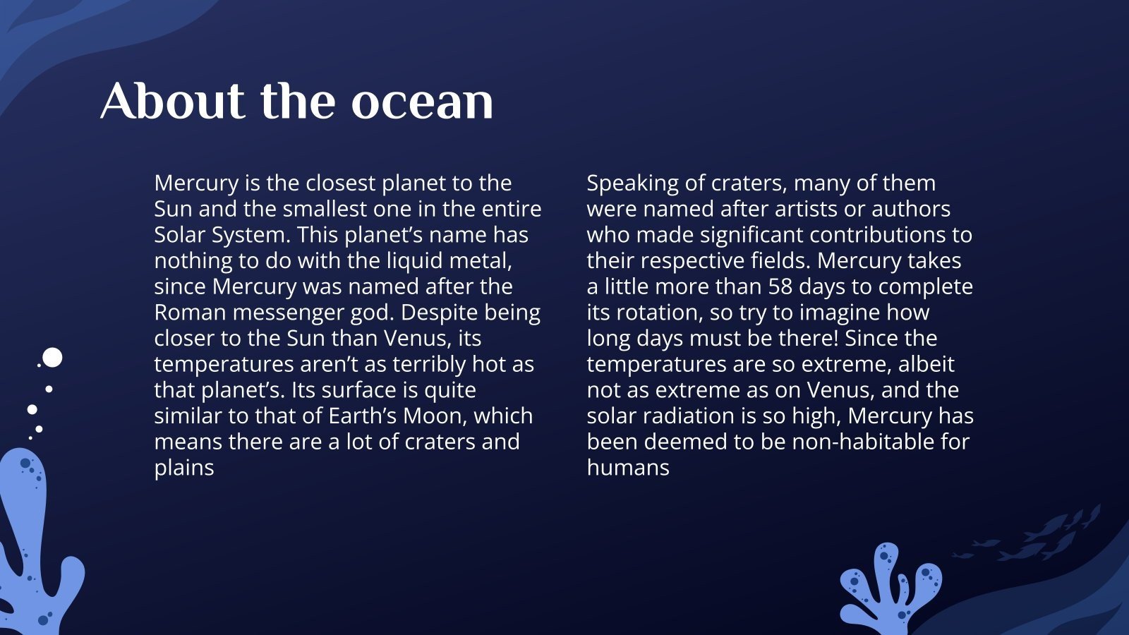 Beautiful Ocean | Google Slides & PowerPoint