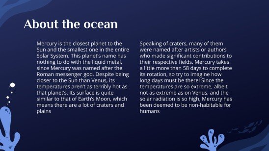 Beautiful Ocean | Google Slides & PowerPoint