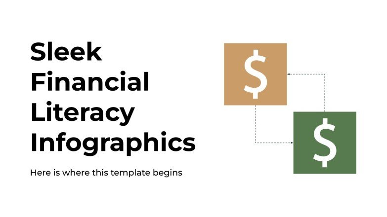 Sleek Financial Literacy Infographics | Google Slides & PPT