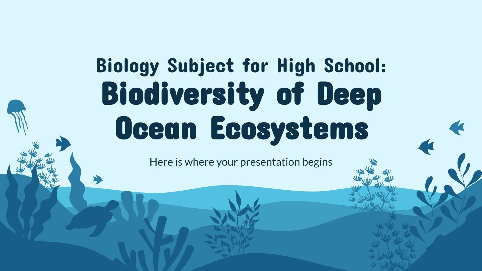 Biodiversity of Deep Ocean Ecosystems | Google Slides & PPT
