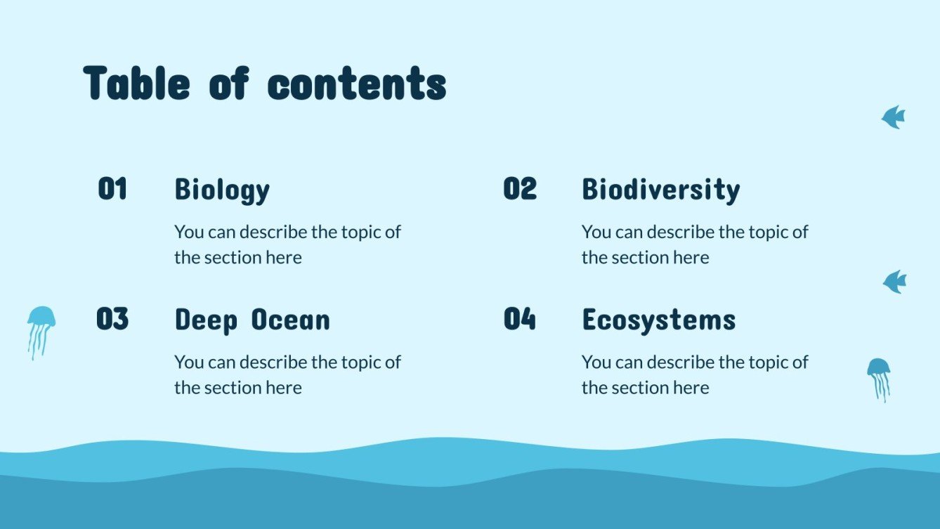 Biodiversity of Deep Ocean Ecosystems | Google Slides & PPT
