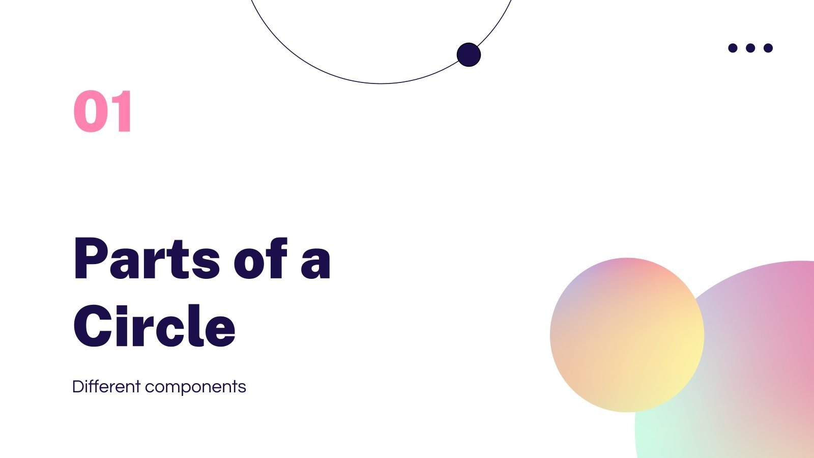 Parts of a Circle | Google Slides & PowerPoint template
