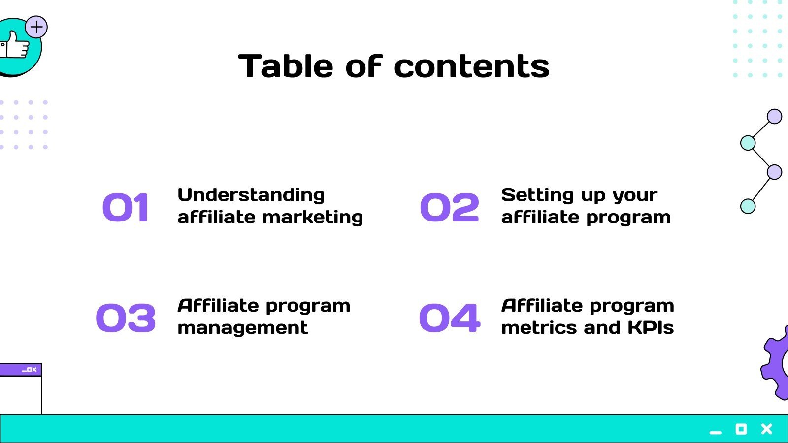 Affiliate Programs Strategies for Marketing | Google Slides