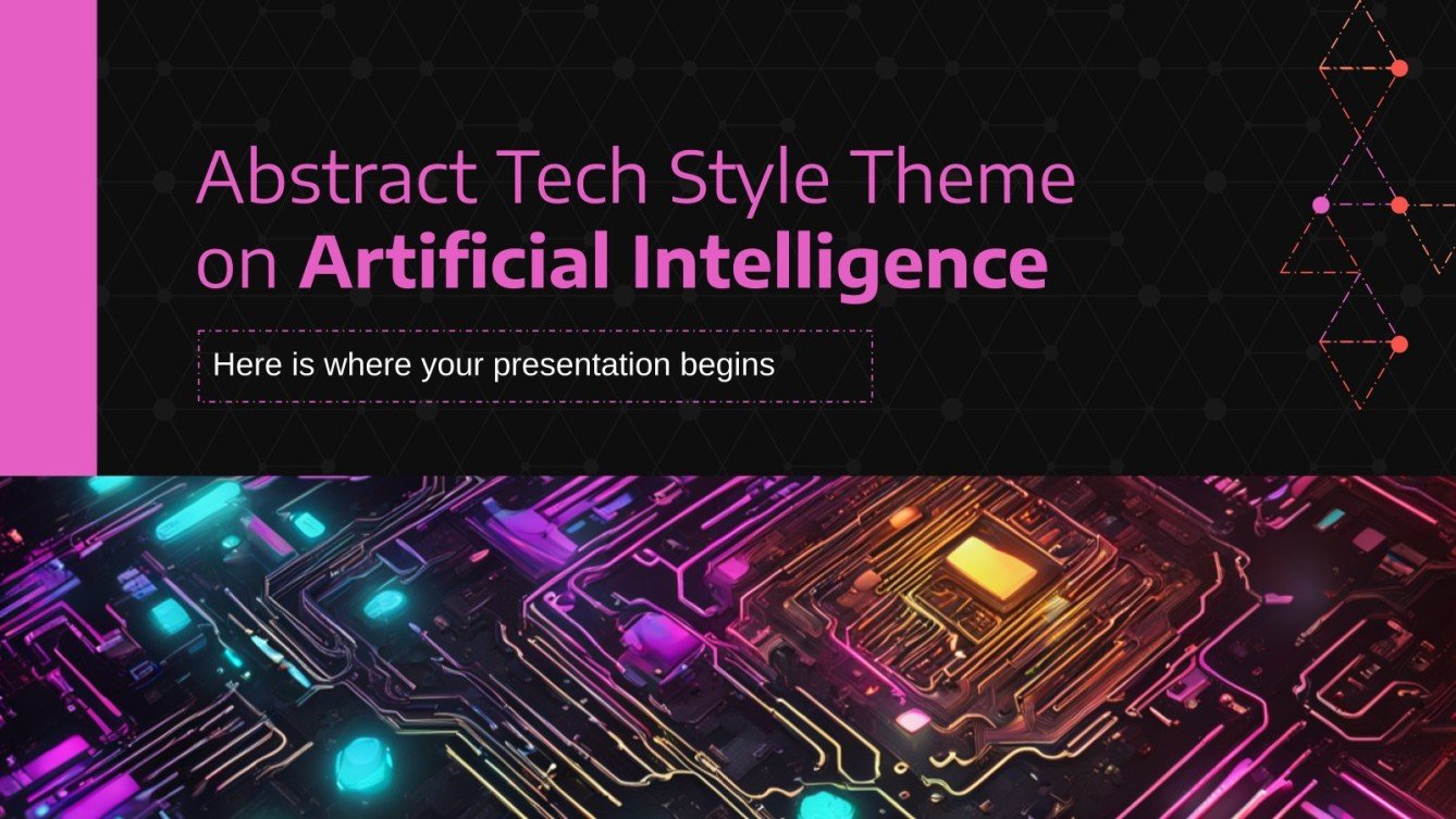 Abstract Tech Style Theme on Artificial Intelligence