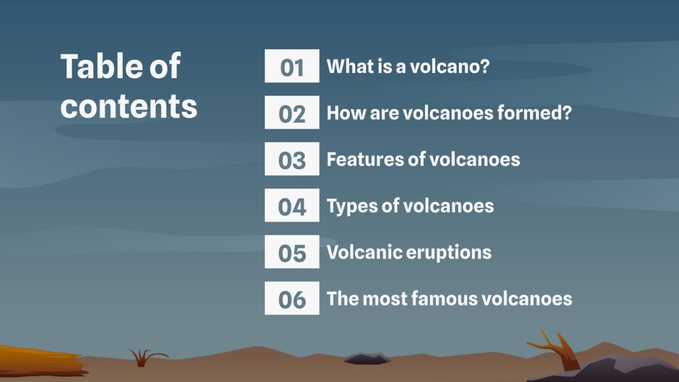 Volcanoes | Google Slides theme and PowerPoint template