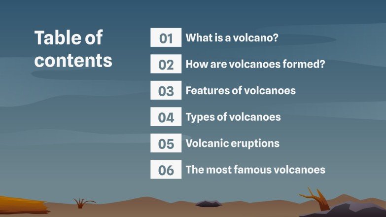 Volcanoes | Google Slides theme and PowerPoint template