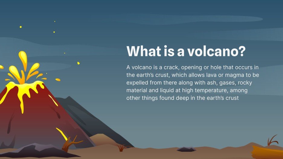 Volcanoes | Google Slides theme and PowerPoint template