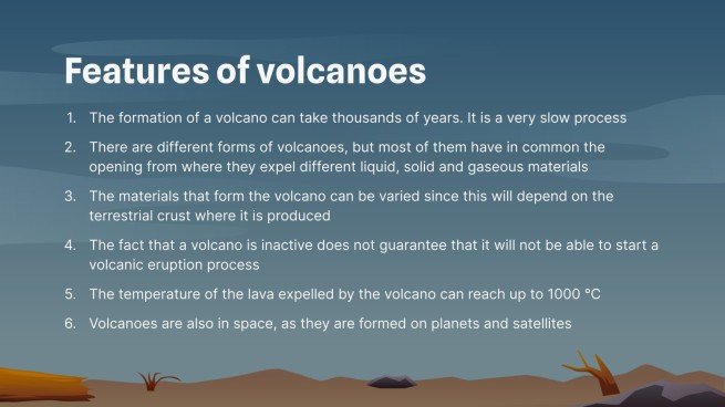 Volcanoes | Google Slides theme and PowerPoint template
